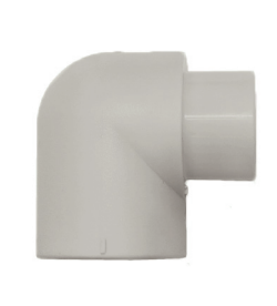 Polifusión » CODO 90° FUSIÓN SOCKET MACHO CLASE: 2,70°C, 8 BAR; 20°C 20 BAR - Polifusión